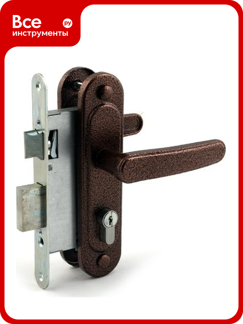 Врезной замок зенит Омега-ЗВ7-03 ЗВ4-3.03 медь 19454