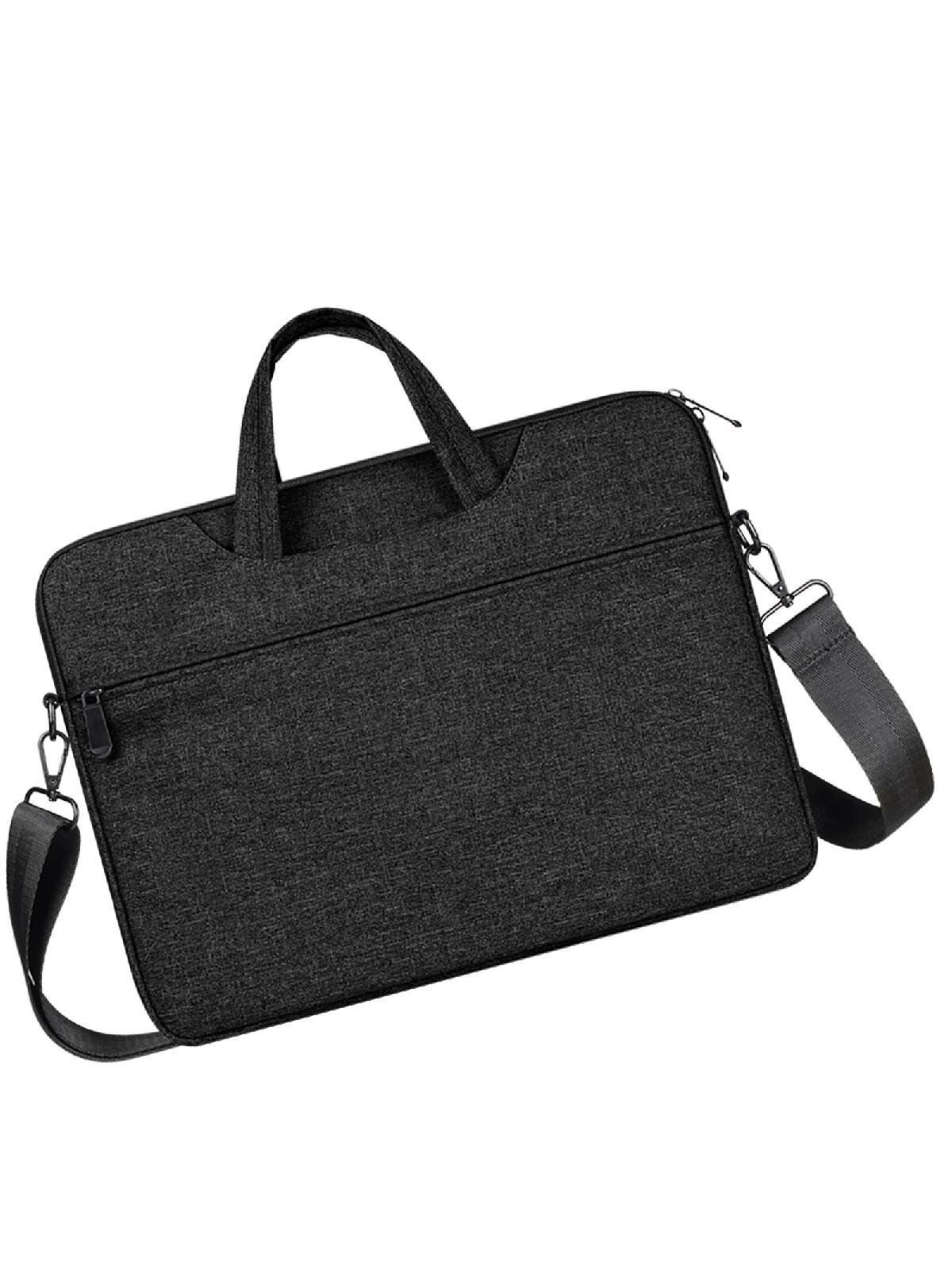 Laptop Carrying Case With Shoulder Strap For 15.6-16Inch Laptops Tablets Velvet Padded Protector, Lightweight Design
