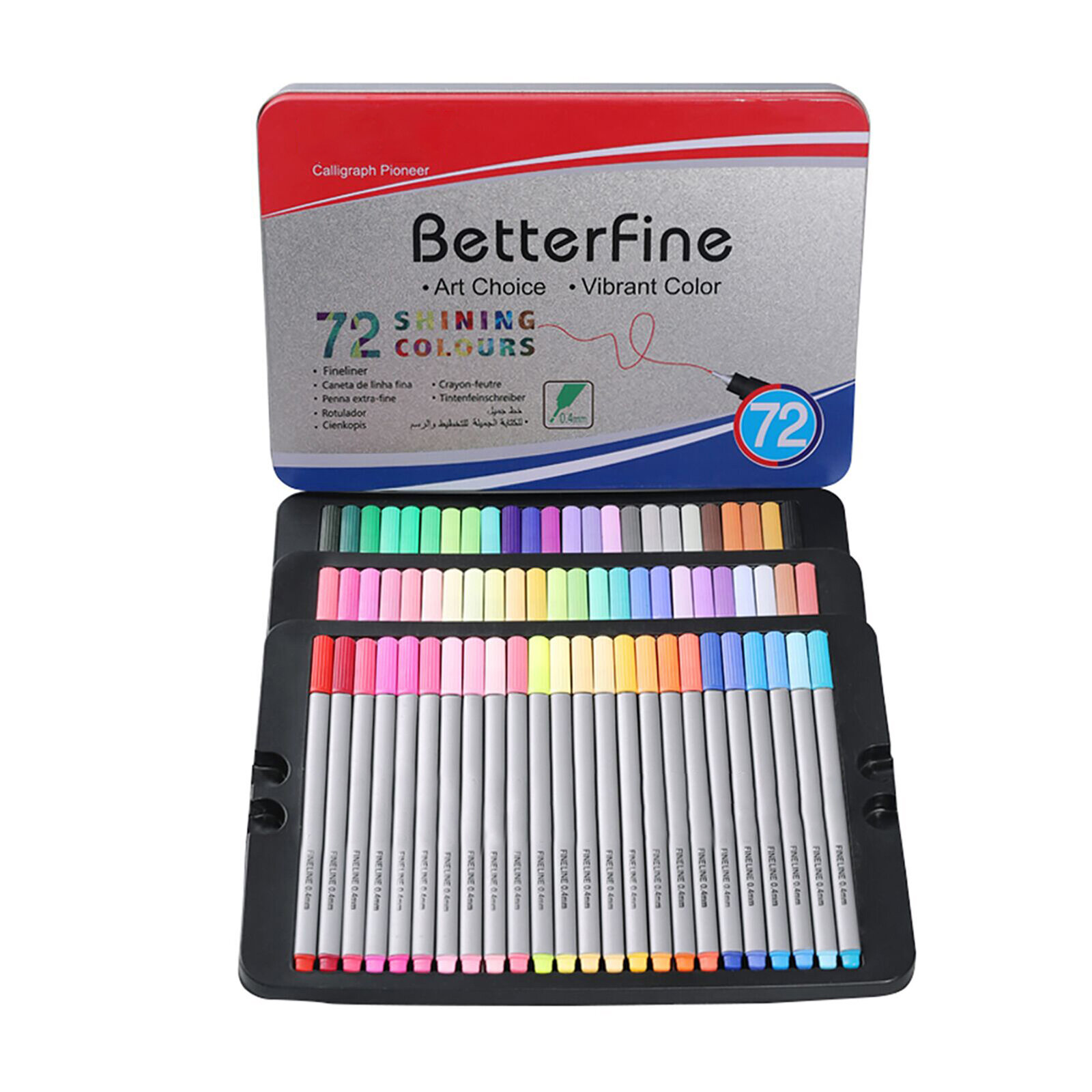 SKYGLORY Fineliner Цветные ручки 0,4 мм Набор наконечников для маркеров с тонким