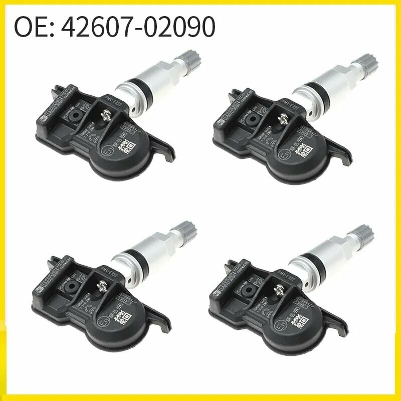 4 шт/лот Для Toyota LEVIN/HYBRID 2019 TPMS Датчик давления в шинах 42607-02090