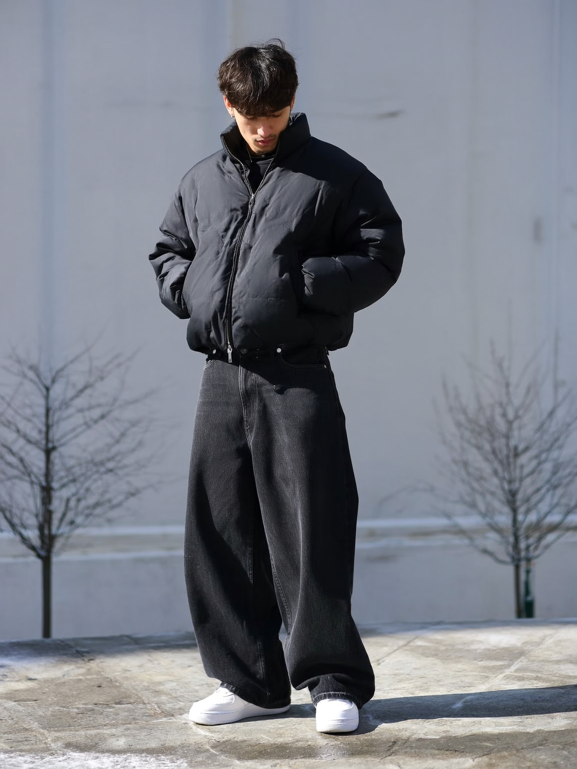 Джинсы багги 