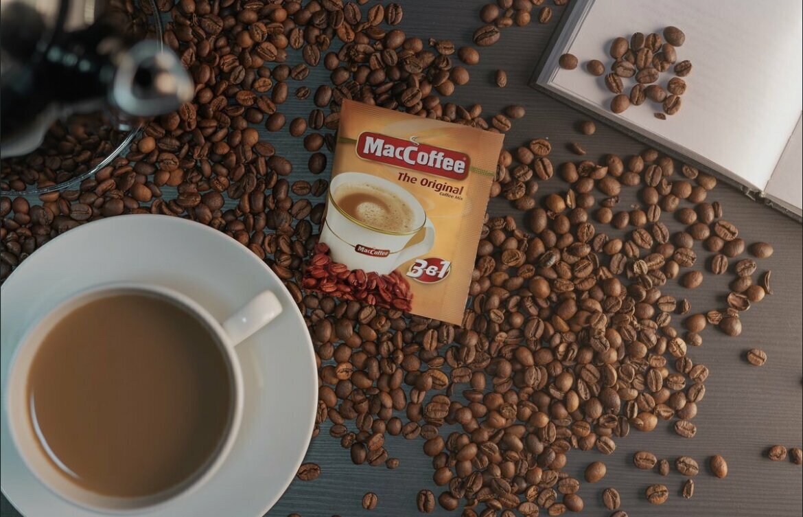 Растворимый кофе MacCoffee The Original 3 в 1, в пакетиках, 1 уп., 100 ...