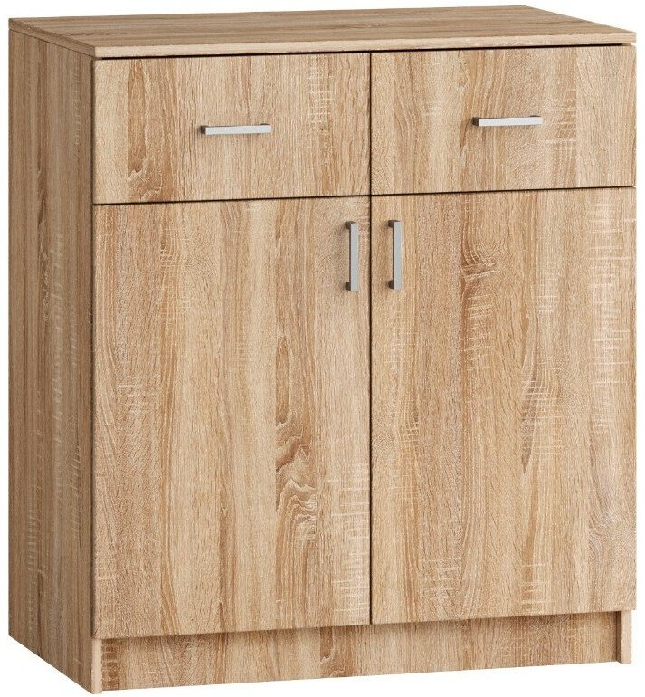 Комод для одежды Бард 12, Легкомаркет, ЛДСП, цвет дуб сонома, 90х89х40, 2 ящика/двери