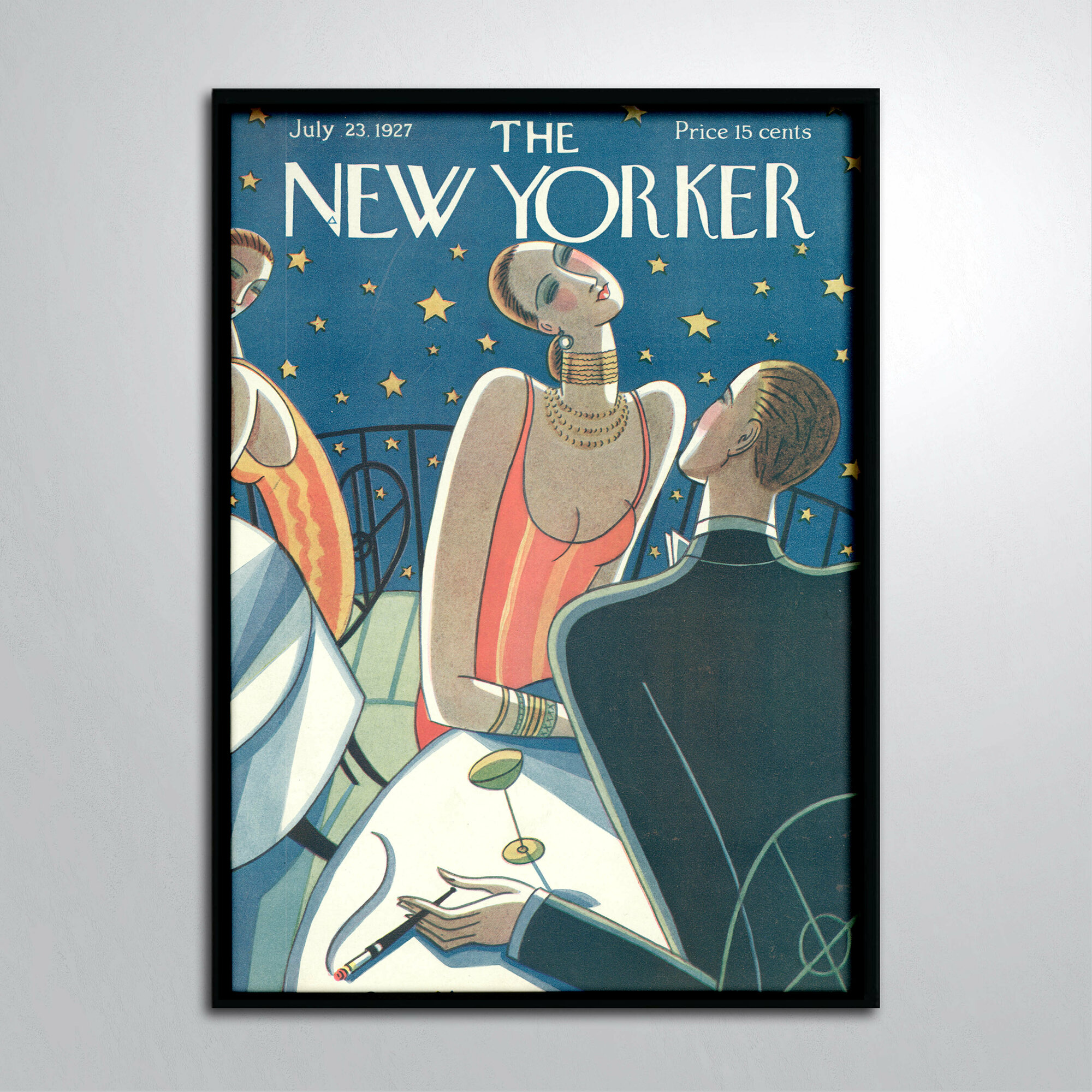 Постер в раме/Постер для интерьера/Плакат Винтажный Журнал Нью Йоркер The NEW YORKER 23 июль 1927 г