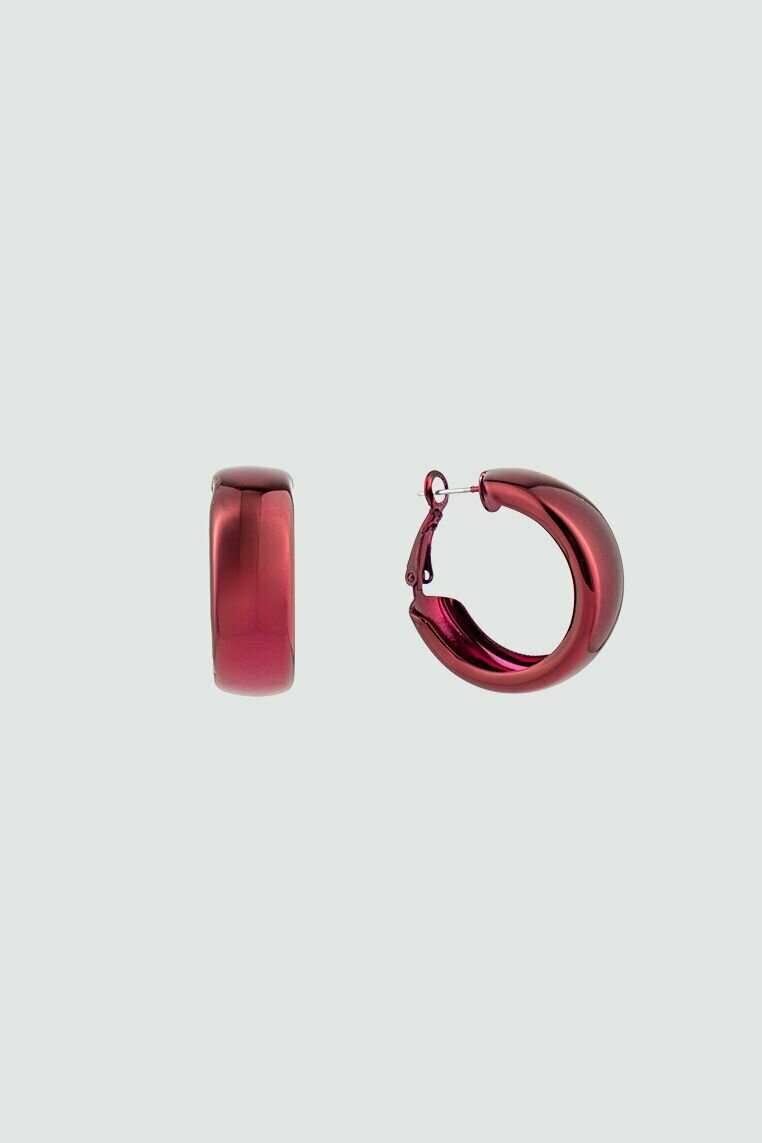 Серьги конго Freeform Jewellery, красный — фото 1