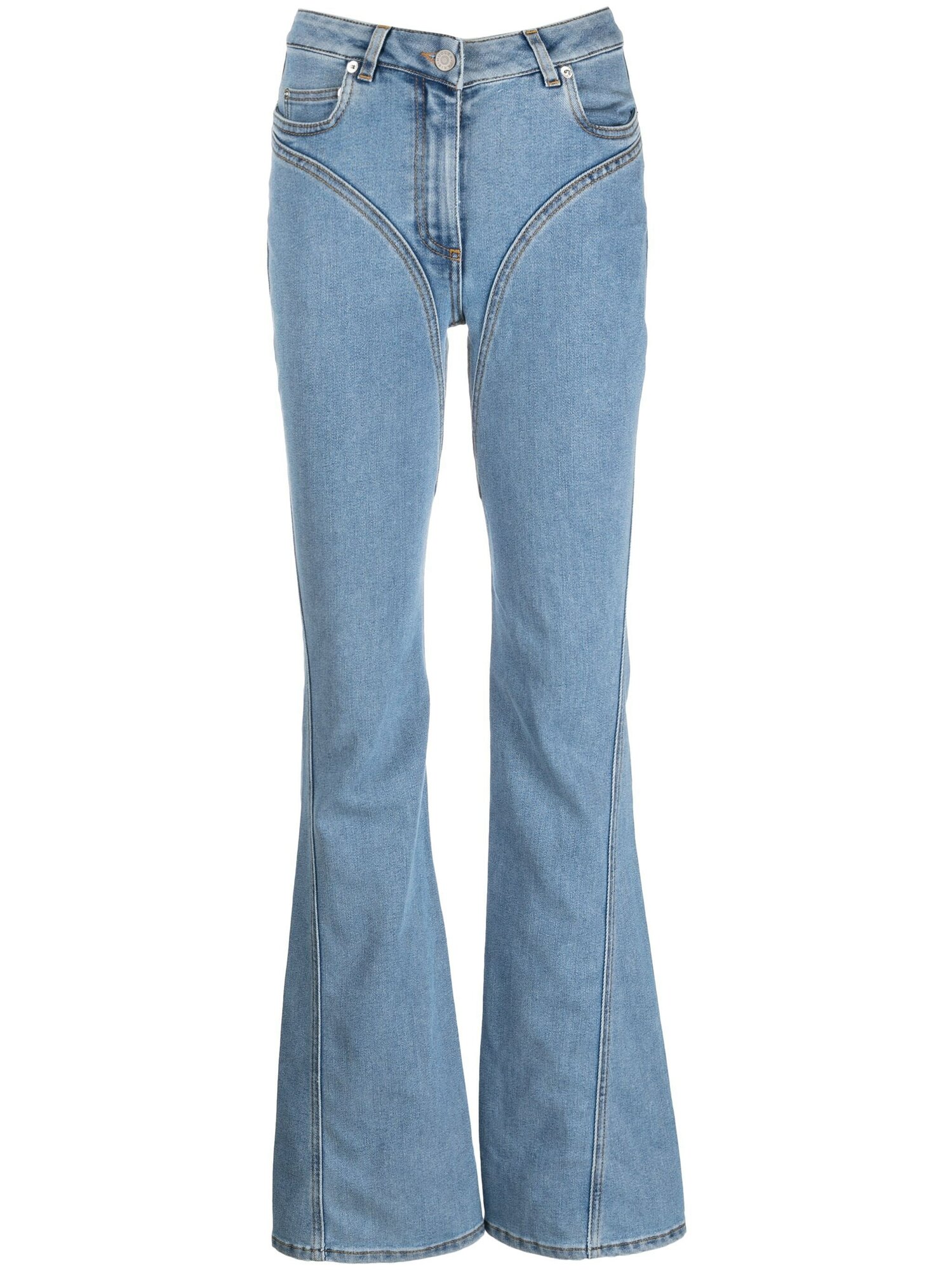 Джинсы клеш Seam-detail flared jeans 