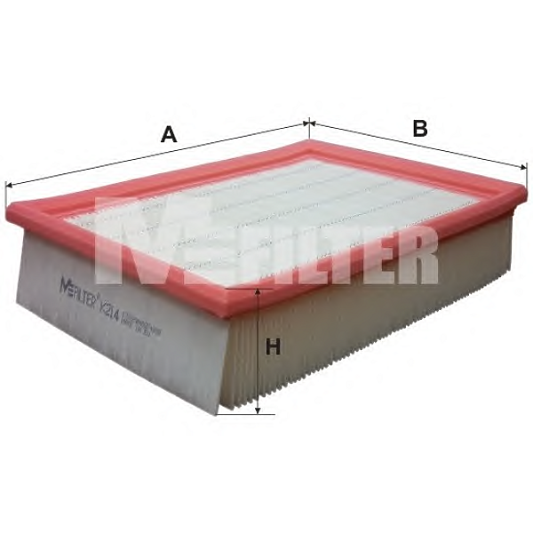 MFILTER K214 (13721730946 / 13721738462 / AG1126) фильтр воздушный\ BMW (БМВ) e36 / e46 / e39 / z3 / z4 1.6-3.0i 90