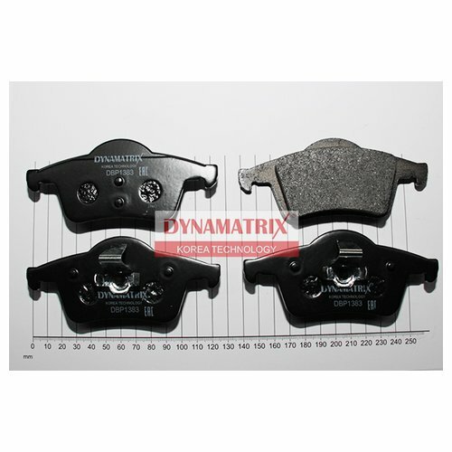 Комплект задних тормозных колодок Dynamatrix-Korea DBP1383