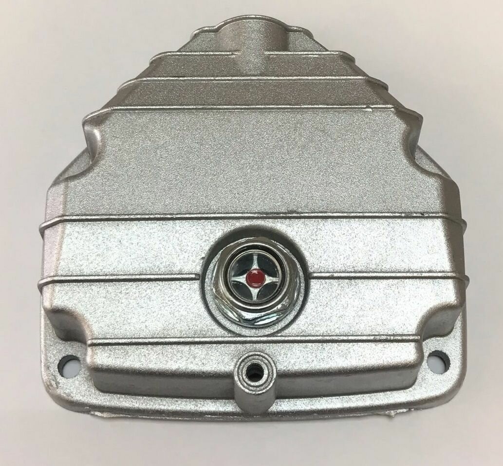 Крышка картера компрессора двухцилиндрового с маслоуказателем и прокладкой.