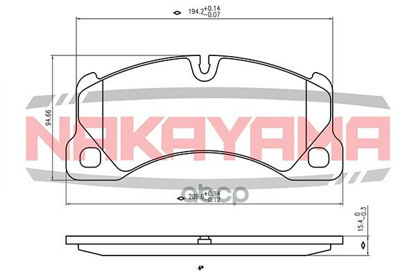 Колодки тормозные передние GDB1774/GDB1969 TOUAREG (7P) / PORSCHE CAYENNE/PANAMERA NAKAYAMA/7L0698151K 7L0698151L 7P0698151.