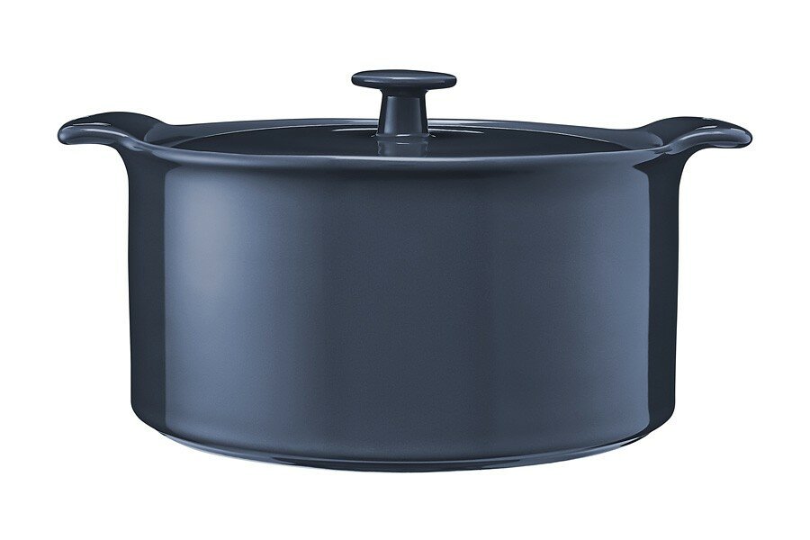 Кастрюля, 3 л, с крышкой, фарфор P, синяя, Indulgence (Maxwell&Williams)