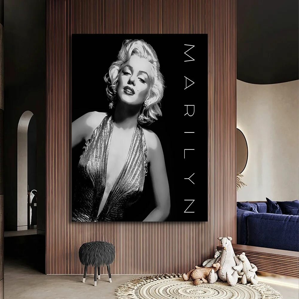 Картина ВсеКартины. Тут "Мерлин Монро", холст, на подрамнике, печать, 60x80 см