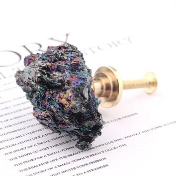 Латунные ручки для шкафов из натурального камня coalite