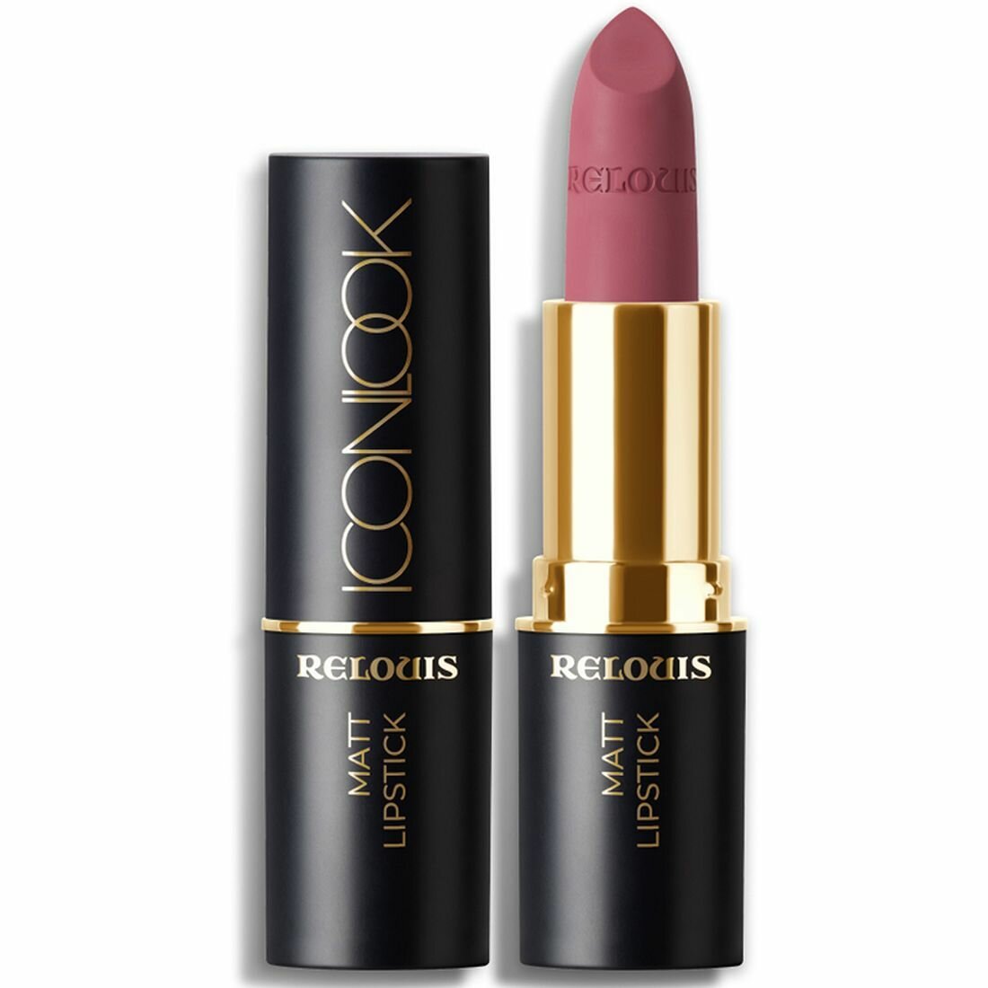 Губная помада матовая Icon Look RELOUIS тон 07 Rose Addict