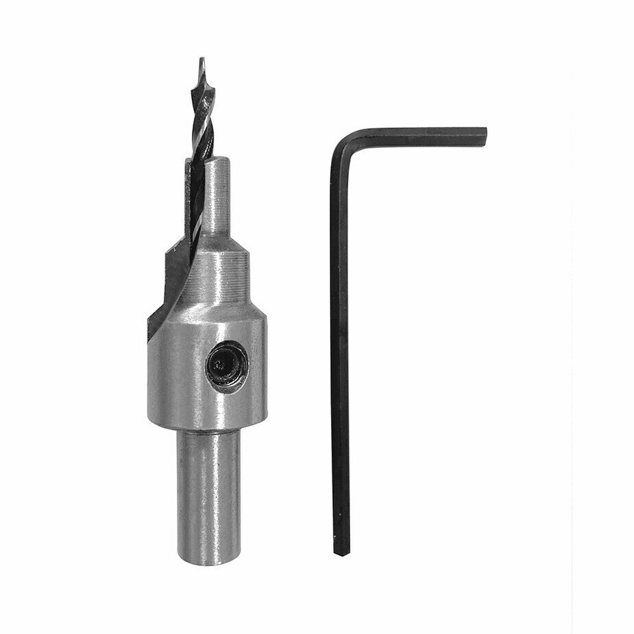 Сверло по дереву Vira (552362) 3х62 мм конфирмат для мебельной стяжки 4х50 мм HCS (высокоуглеродистая сталь) с зенкером (4 шт.)