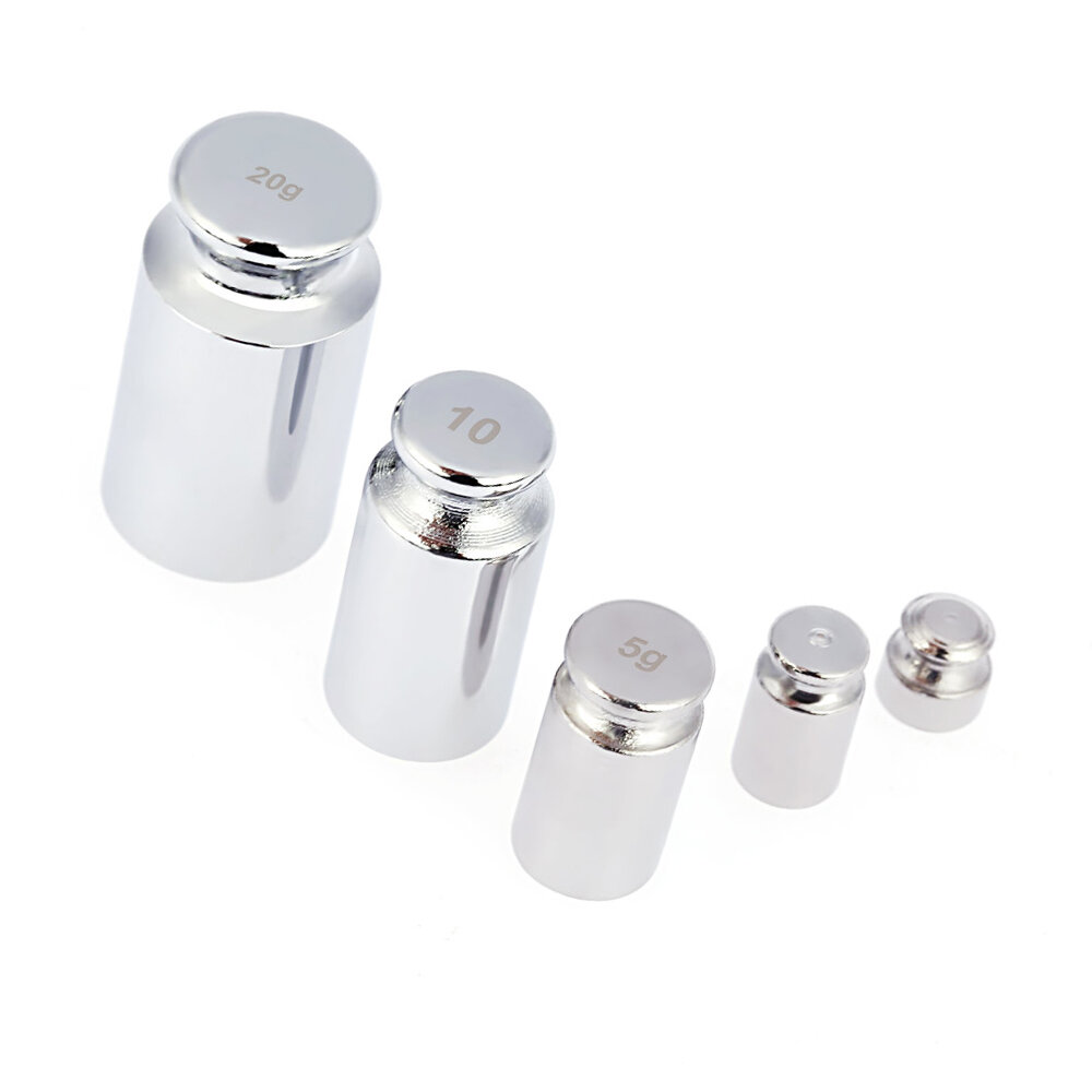 Вес 1 г 2 г 5 г 10 г 20 г хромированный калибровочный граммовый весовой набор для цифровых весов