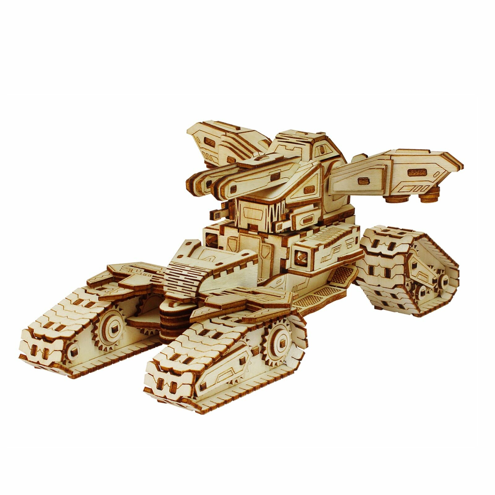 Цвет деревянный Ангельские танки / Angel Tank 3d, , развивающий для мальчиков и девочек / интерьерный, сборный из дерева для взрослых