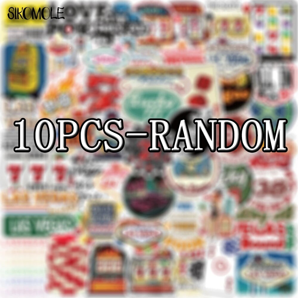 Стикеры SIKOMOLE Ретро 10 шт, YCK042-10pcs