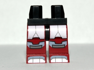 Hips and Dark Red Legs with SW ARC Trooper Armor Pattern, 970c59pb01 Black U