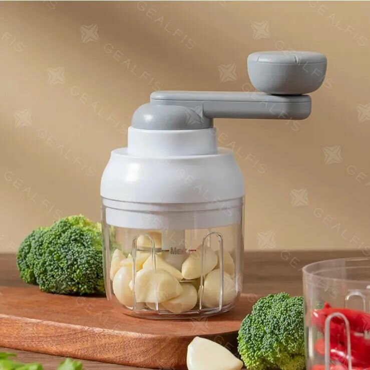 Ручной измельчитель, ручной вращающийся кухонный блендер для чеснока и имбиря