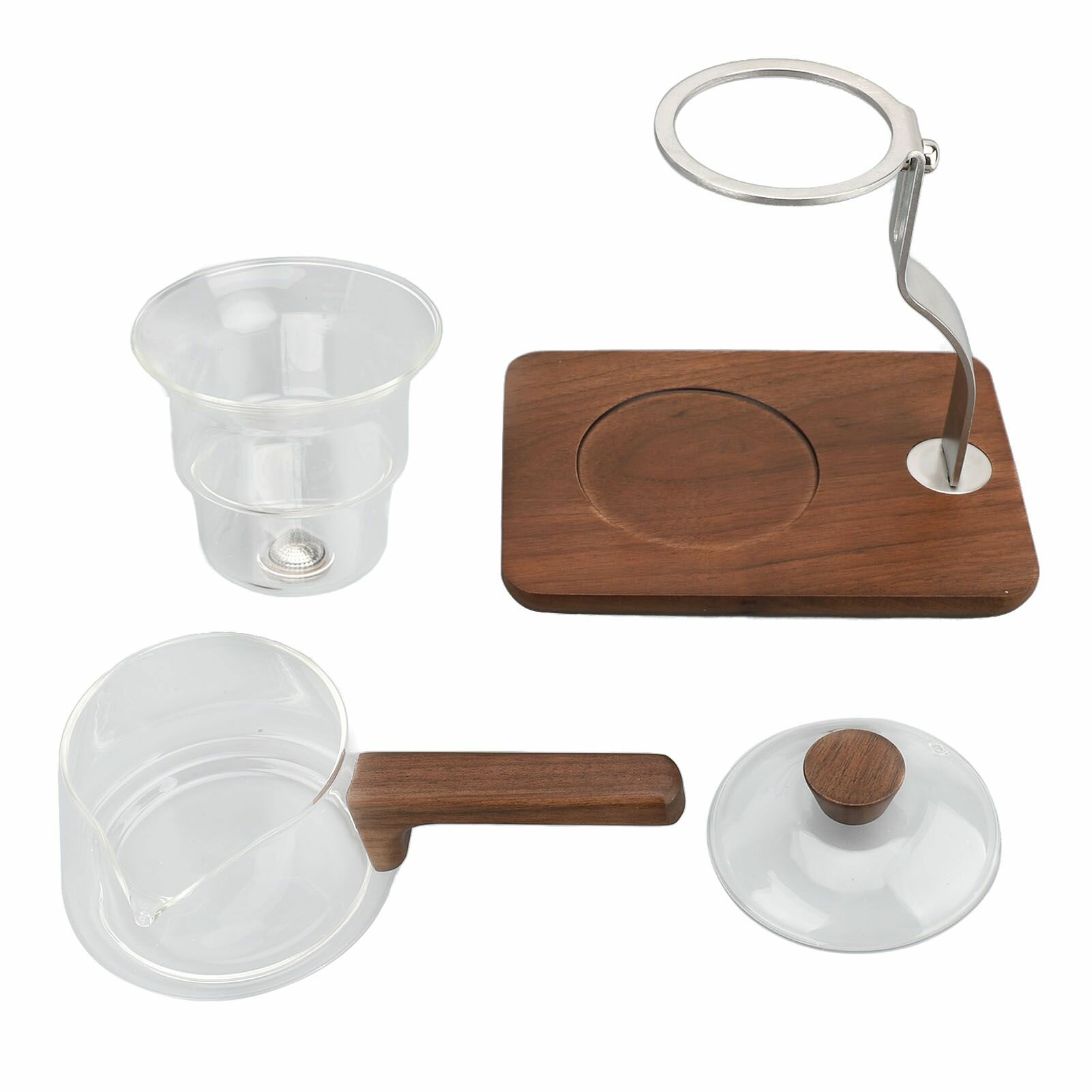 Автоматический капельный чайник 350 мл с магнитной крышкой, легко моется, удобный домашний набор для заваривания листового чая