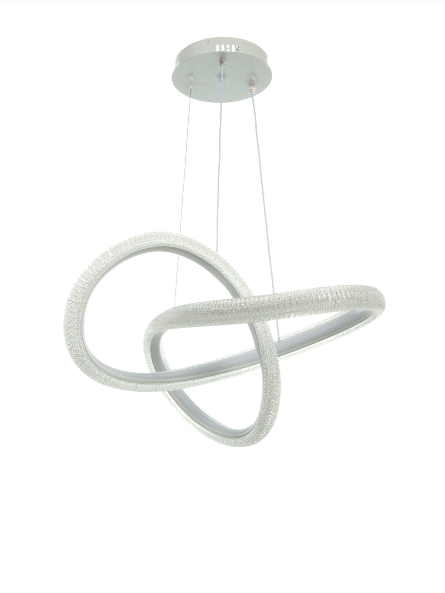 Люстра BayerLux Carol, LED, 45 Вт, IP20, металл, акрил, белая