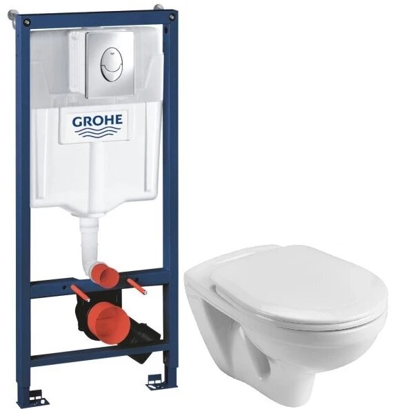 Комплект подвесной унитаз Santek Бореаль 1. WH30.2.205 + система инсталляции Grohe 38721001
