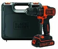 Дрель-шуруповёрт аккумуляторный Black&Decker BDCDD186KB-QW 21.5 Ah/18 V с ЗУ