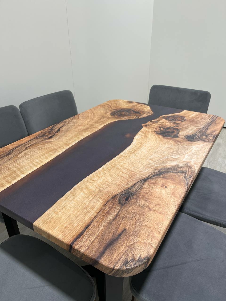 Стол кухонный обеденный прямоугольный дизайнерский лофт THETABLE•RU 120х80 3.25/3.1