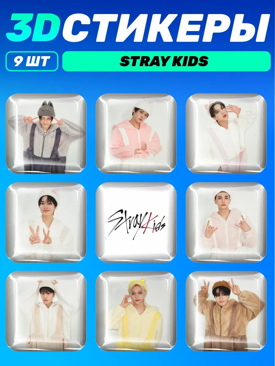 3д стикеры на телефон K-pop Stray Kids