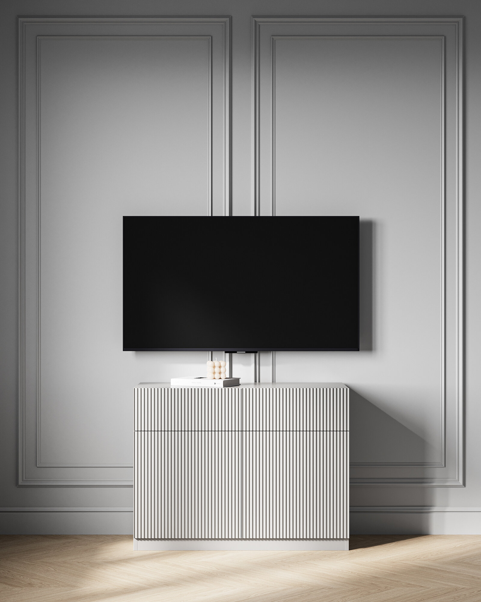 Комод Моника с ящиками для одежды и хранения вещей, современный стиль, МДФ фасады