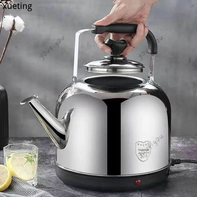 Электрический чайник DFQ5, с автоматическим подогревом, 5 литров R I, серебристый, черный