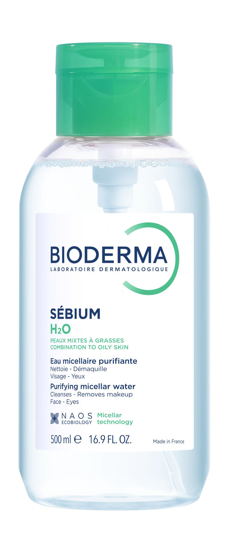 BIODERMA Себиум Н2О Мицеллярная вода, 500 мл (помпа)
