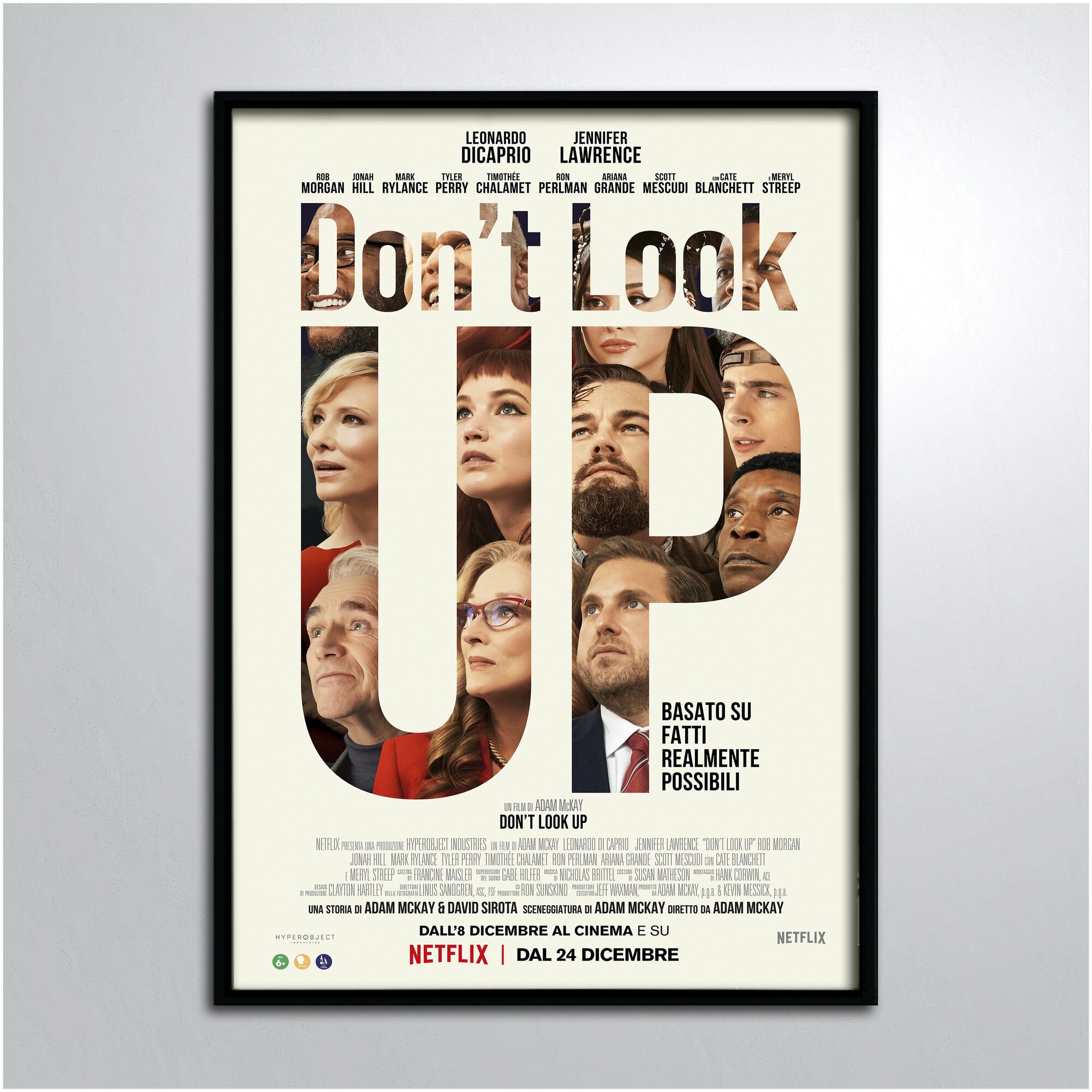 Постер без рамы/Не смотрите наверх Оригинал Don't Look Up