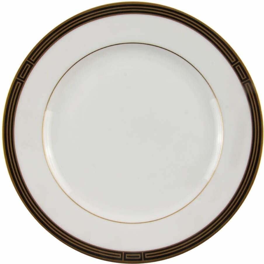 Фаберже. Тарелка десертная "Капитолий". Фарфор, золочение, деколь. Faberge, Франция-Япония, конец XX века.