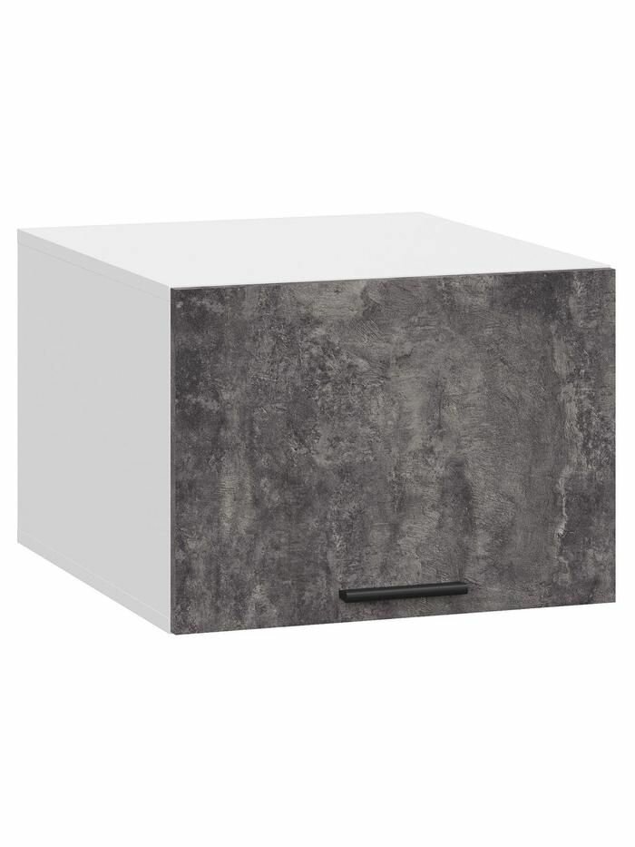 Кухонный модуль навесной, шкаф Урбан, 50х56.2х36 см, Белый / Цемент темный