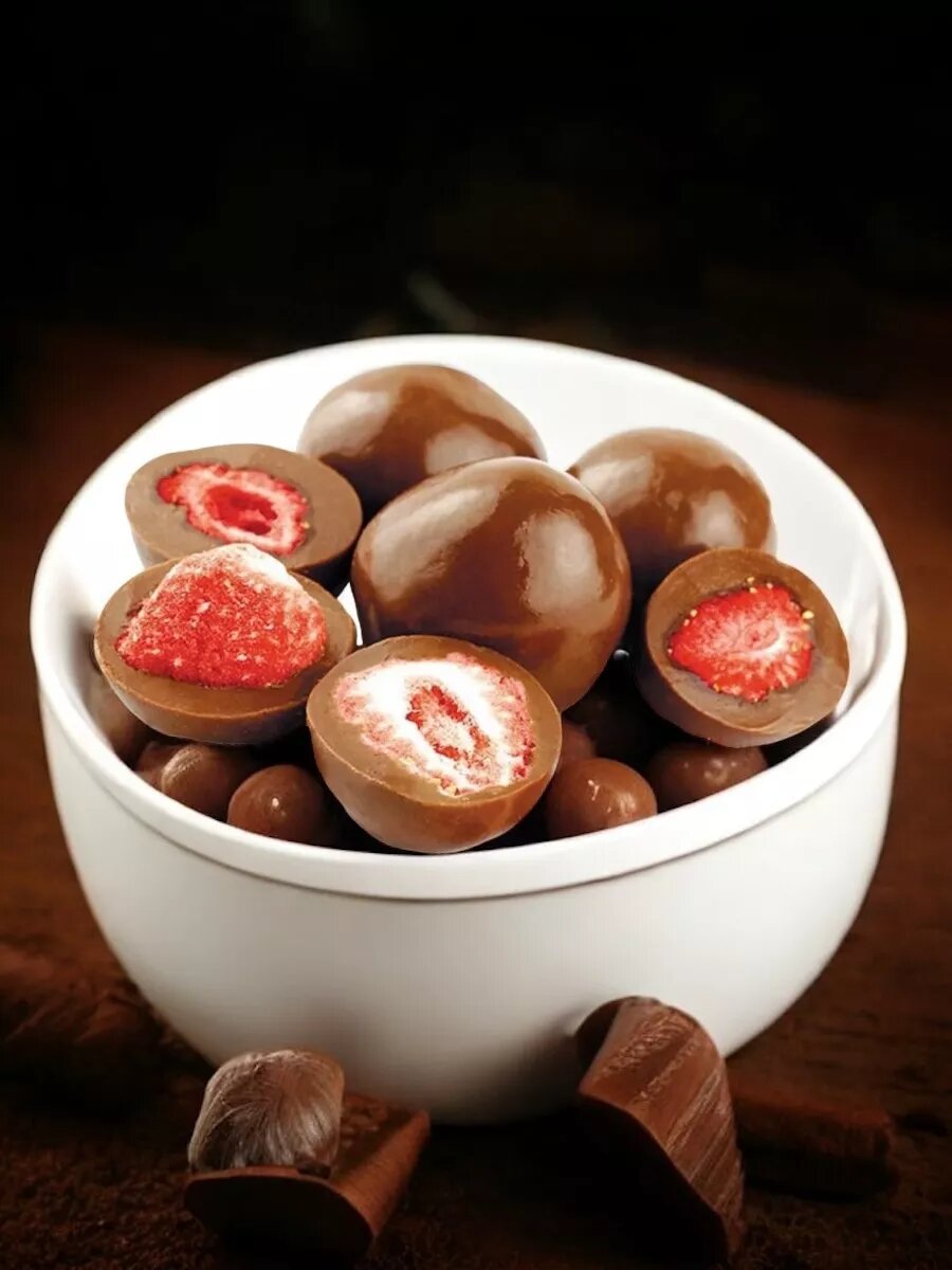 Клубника в бельгийском шоколаде 200 г