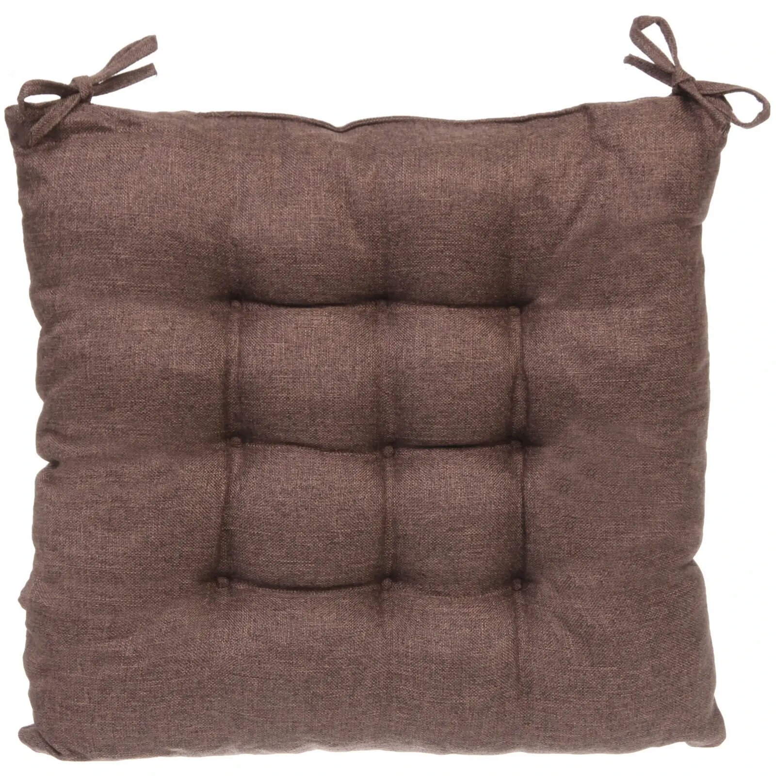 Сидушка на стул «PRIMO» 40х40 см, цвет шоколад, комфорт и стиль