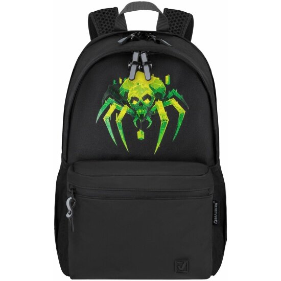 Рюкзак Brauberg FASHION CITY Green Spider черный 46х31х15 см 273839