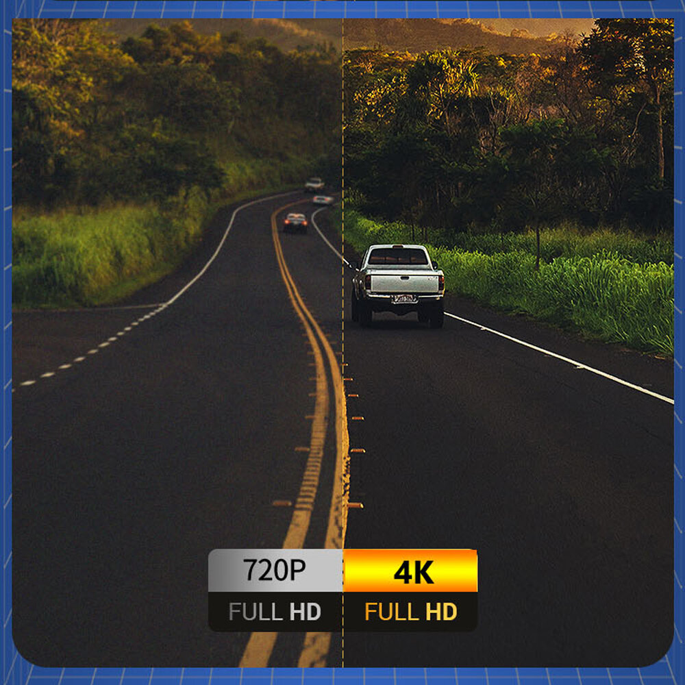 Видеорегистратор 4K DVR с камерой спереди и сзади, с 10,26-дюймовым сенсорным экраном для Carplay Android Auto, встроенным FM-радио, поддержкой WiFi, функцией G-Sensing, функцией мониторинга парковки, циклической записью, звонками без помощи рук