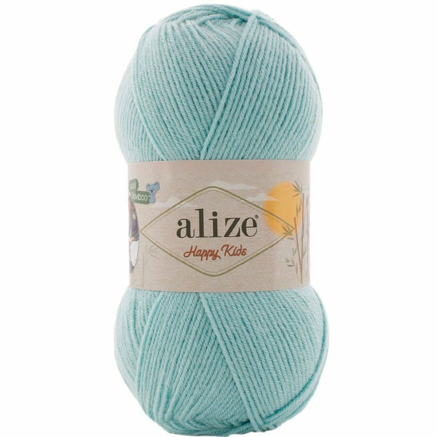 Пряжа Alize HAPPY KIDS 579 зеленая бирюза (5 мотков)