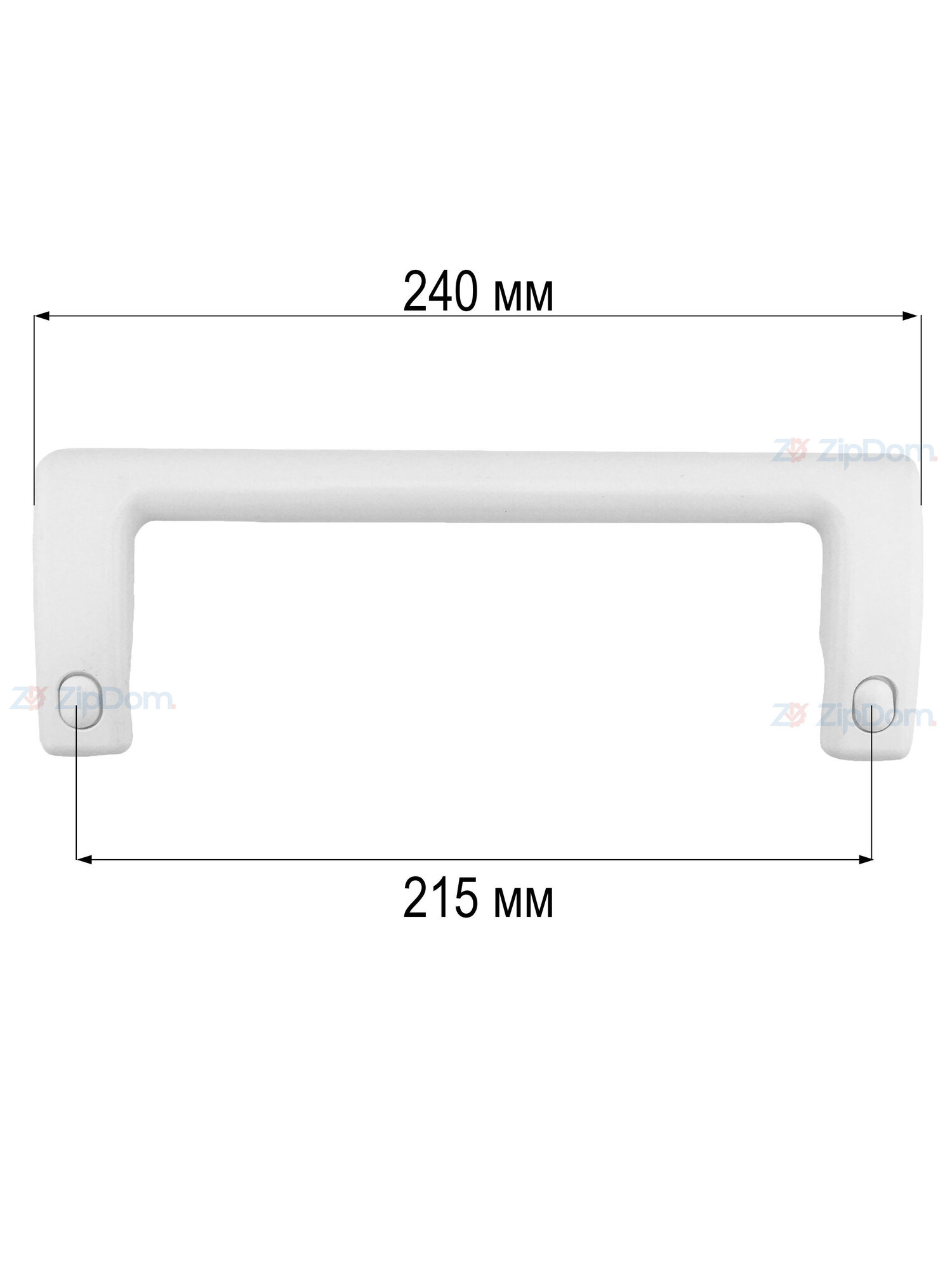 Ручка Атлант скоба большая 775373400201 с заглушками 280413100400