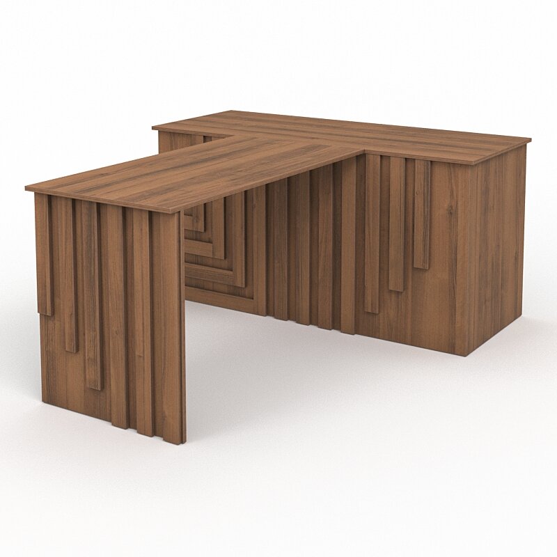 Стол руководителя №12 с приставкой брифингом, Орех. Производитель товара - компания Westcom.