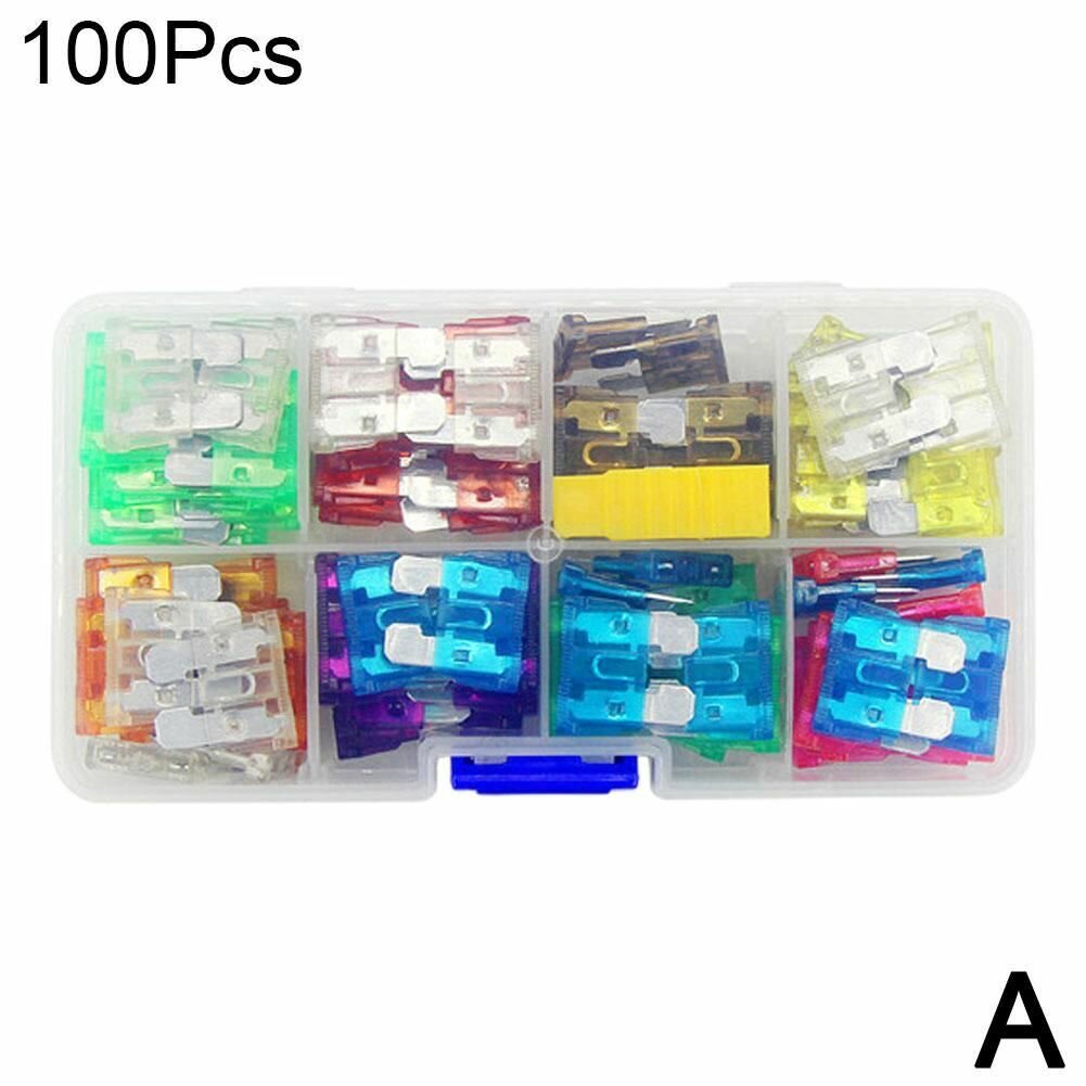 Набор автомобильных предохранителей/6-позиционный/12-позиционный/100 шт Флажковые предохранители