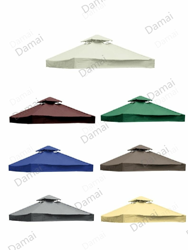 Наружный тент с двойным верхом 3х3м для беседки