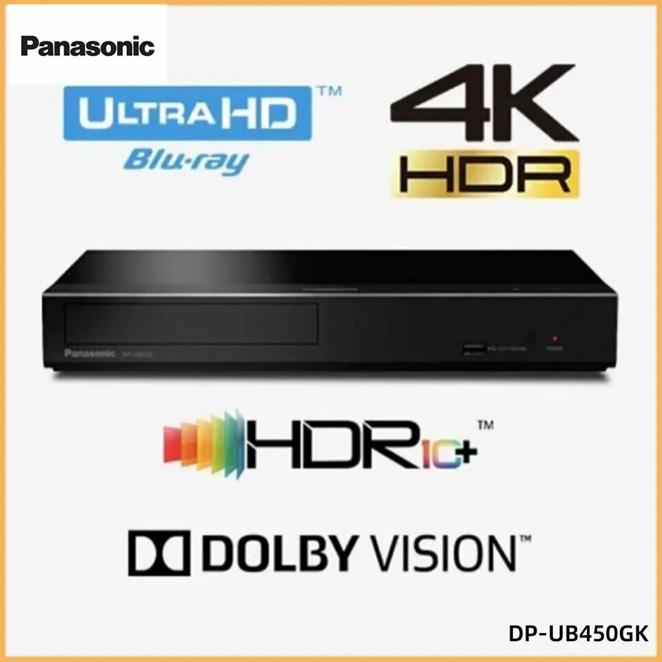 KNOW EASY-Blu-ray DVD-плеер Panasonic DP-UB450GK 4K HDR Ultra HD DOLBY VISION Hi-Res Audio Blu ray проигрыватель