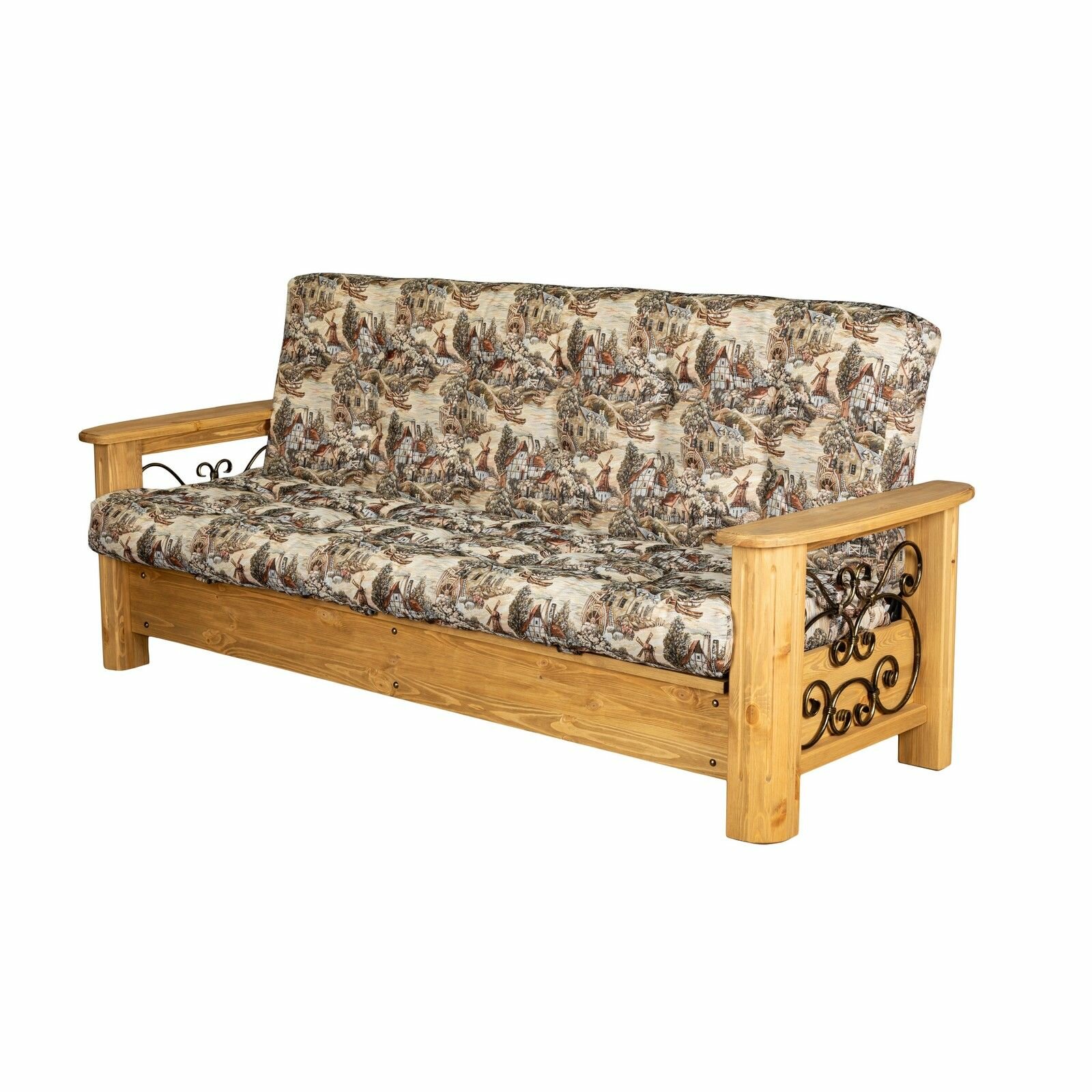 Диван "викинг" 02 из массива сосны (мёд)