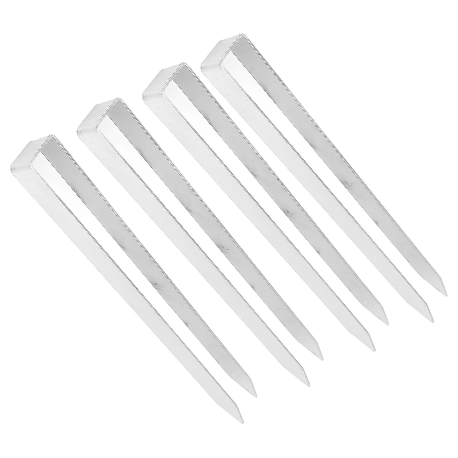 4 шт. U-образных колышков, прочные колышки из нержавеющей стали, U-образные анкеры для арки розы, для ограждения от сорняков, поливной трубы, удерживающей забор