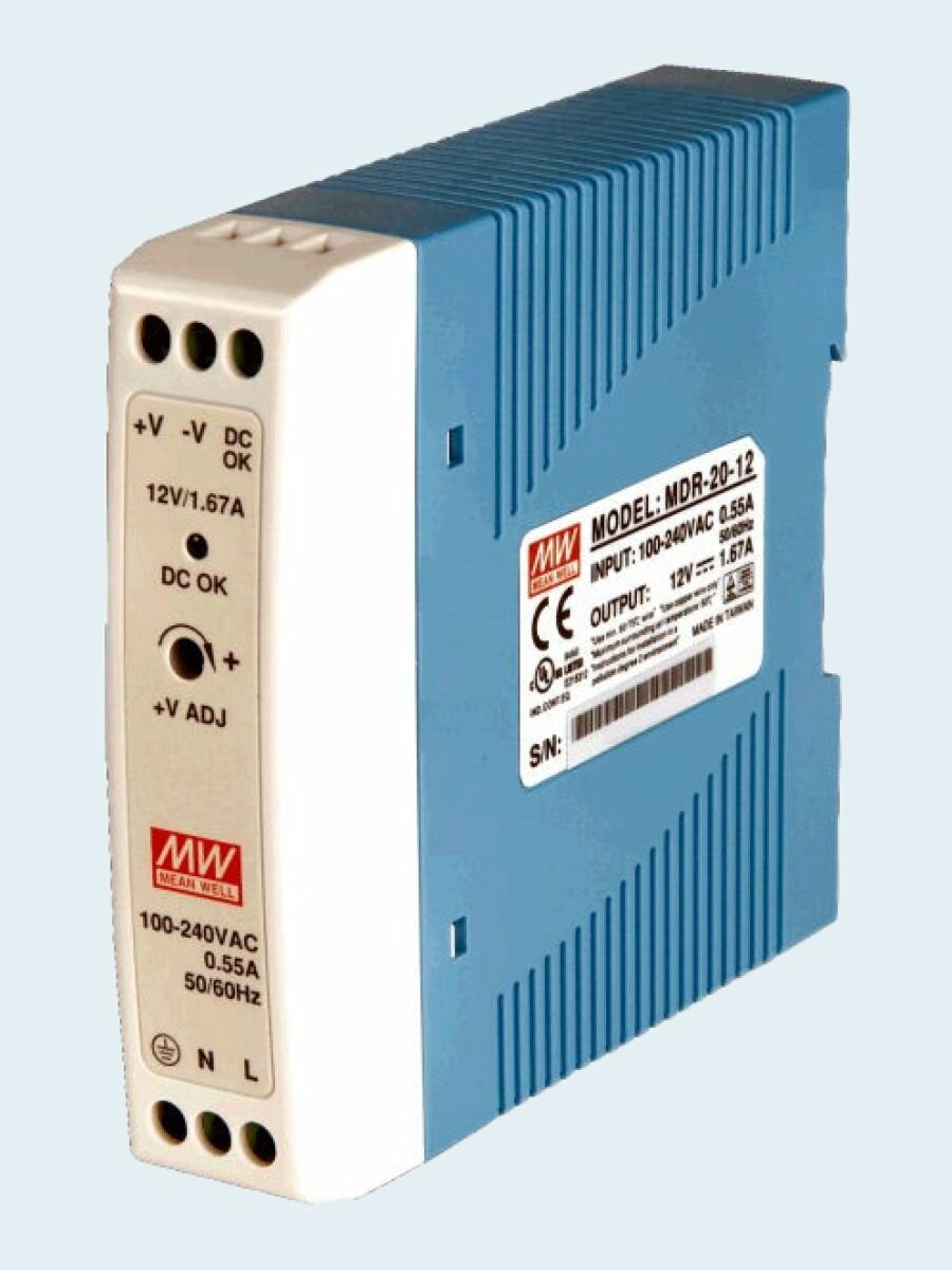 Источник питания AC/DC Mean Well MDR-20-12
