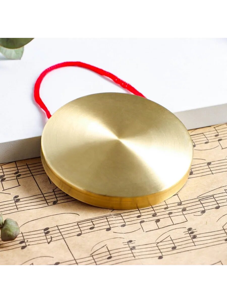 Золотой Гонг с колотушкой для медитации и ритуалов